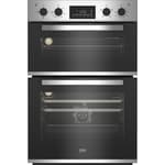 90cm Built-In Double Fan Oven with SteamShine™ Cleaning CDFY22309 | Beko UK