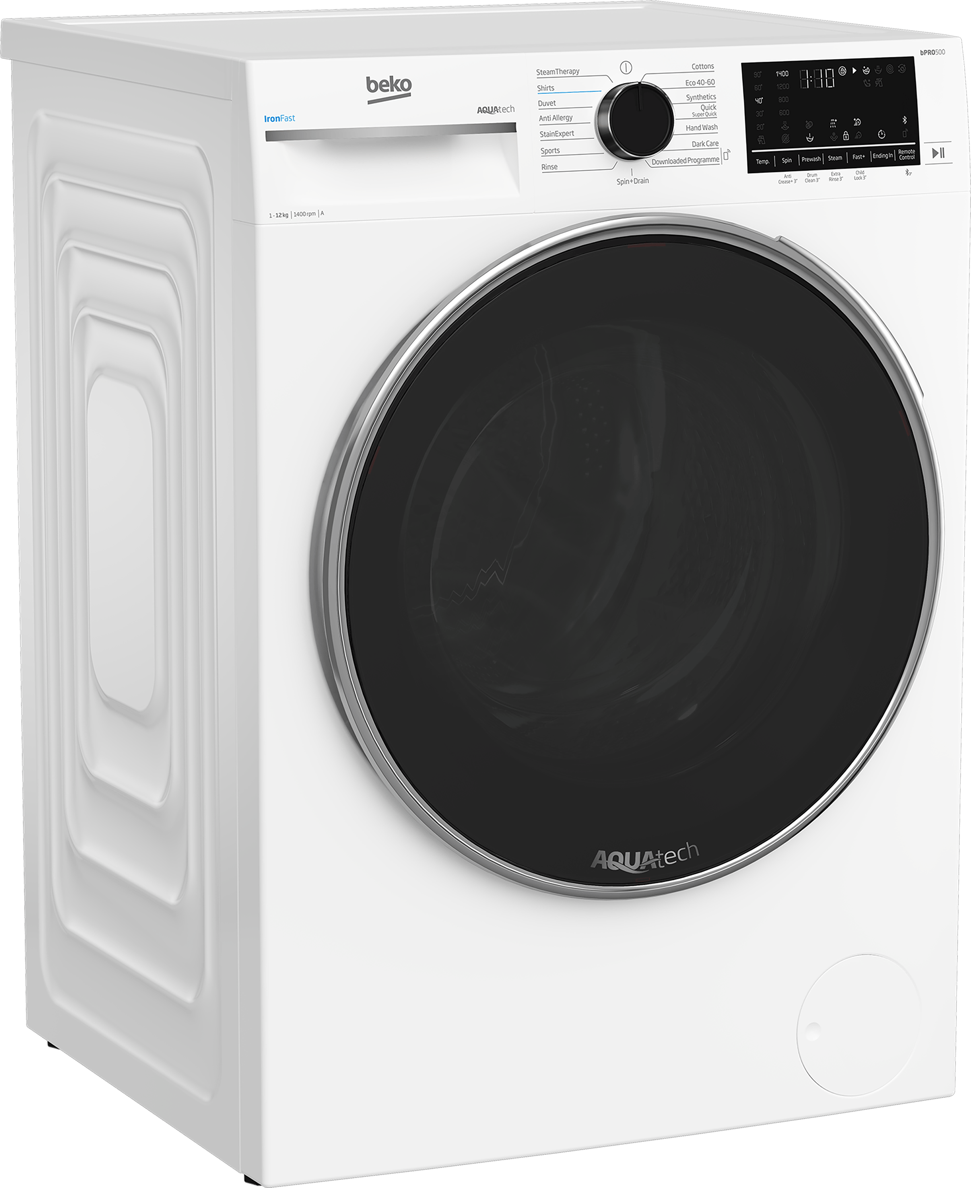 Freestanding 12kg 1400rpm Washing Machine with AquaTech® B5W1241A | Beko UK