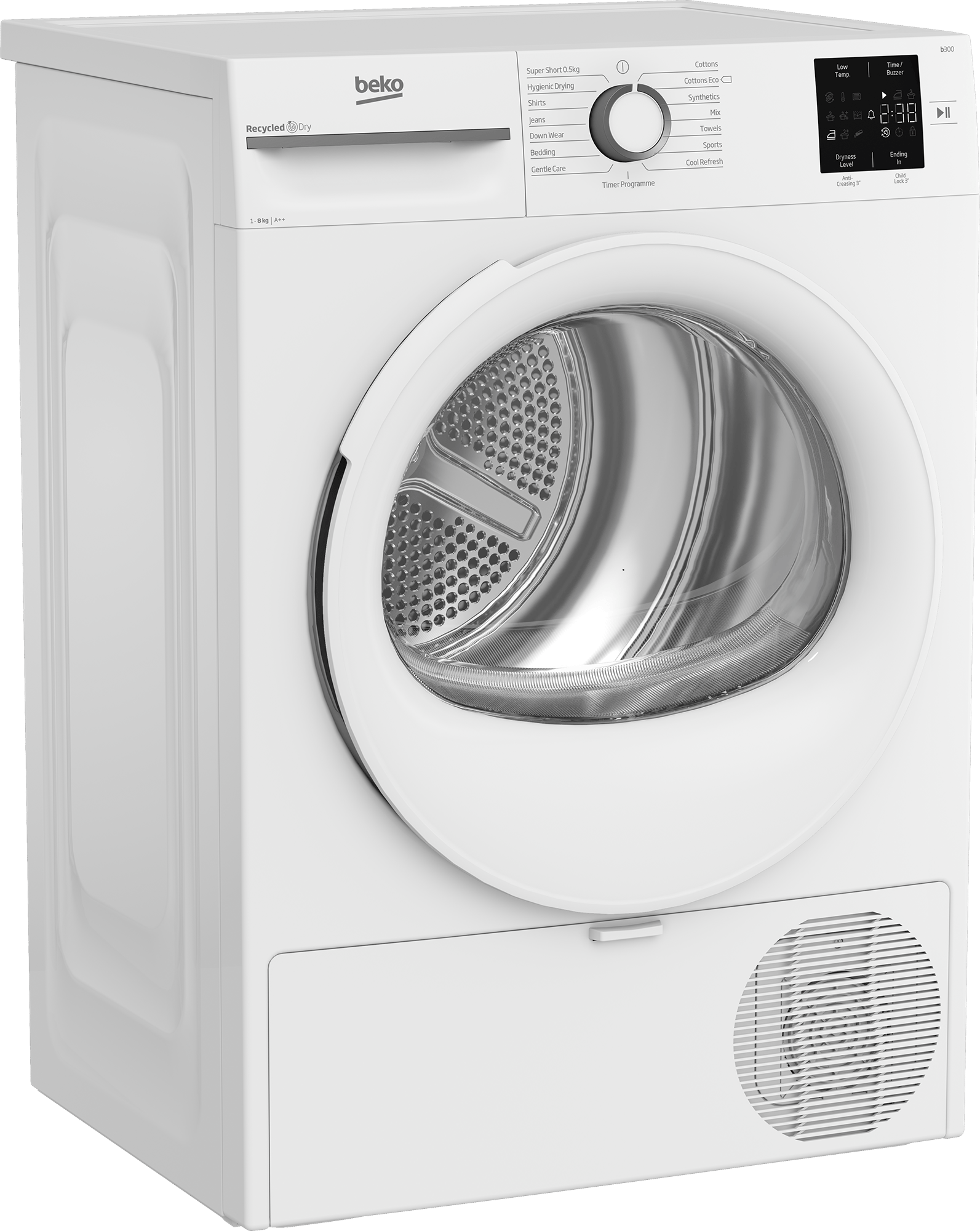 8kg Tumble Dryer with Heat Pump Technology BMN3T3823 | Beko UK