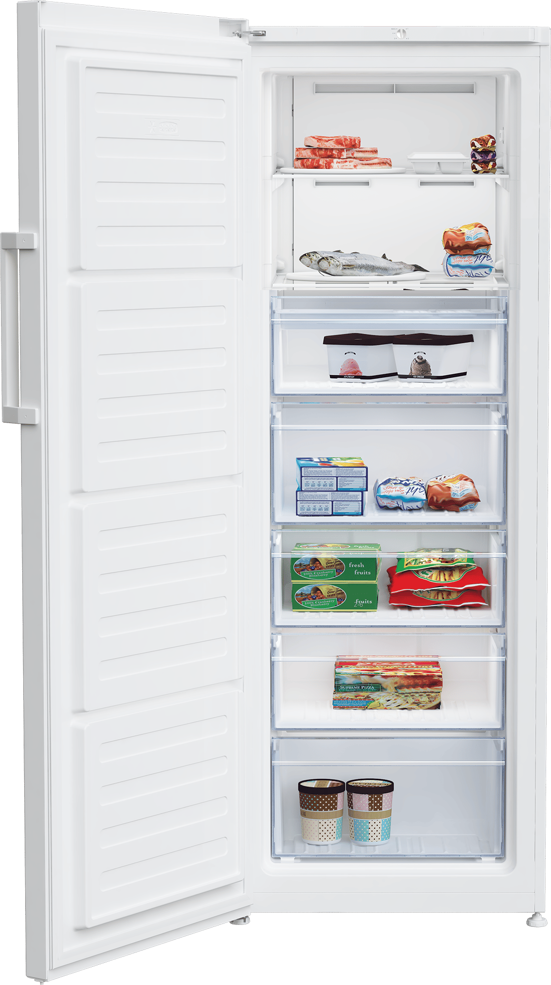 Freestanding Tall Frost Free Freezer with Freezer Guard FFP4671 | Beko UK
