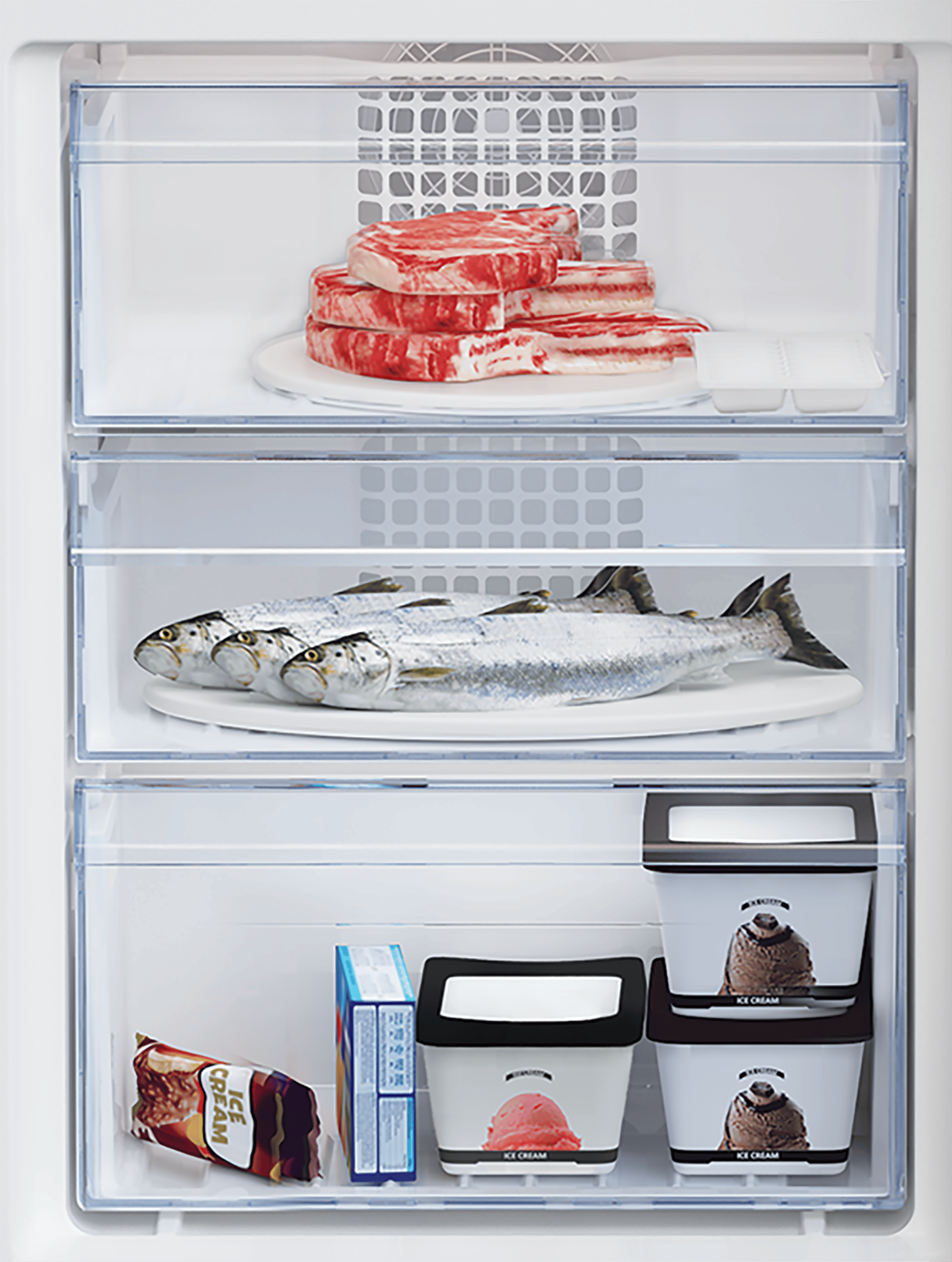 Freestanding Frost Free Fridge Freezer with Freezer Guard CFG4552 | Beko UK