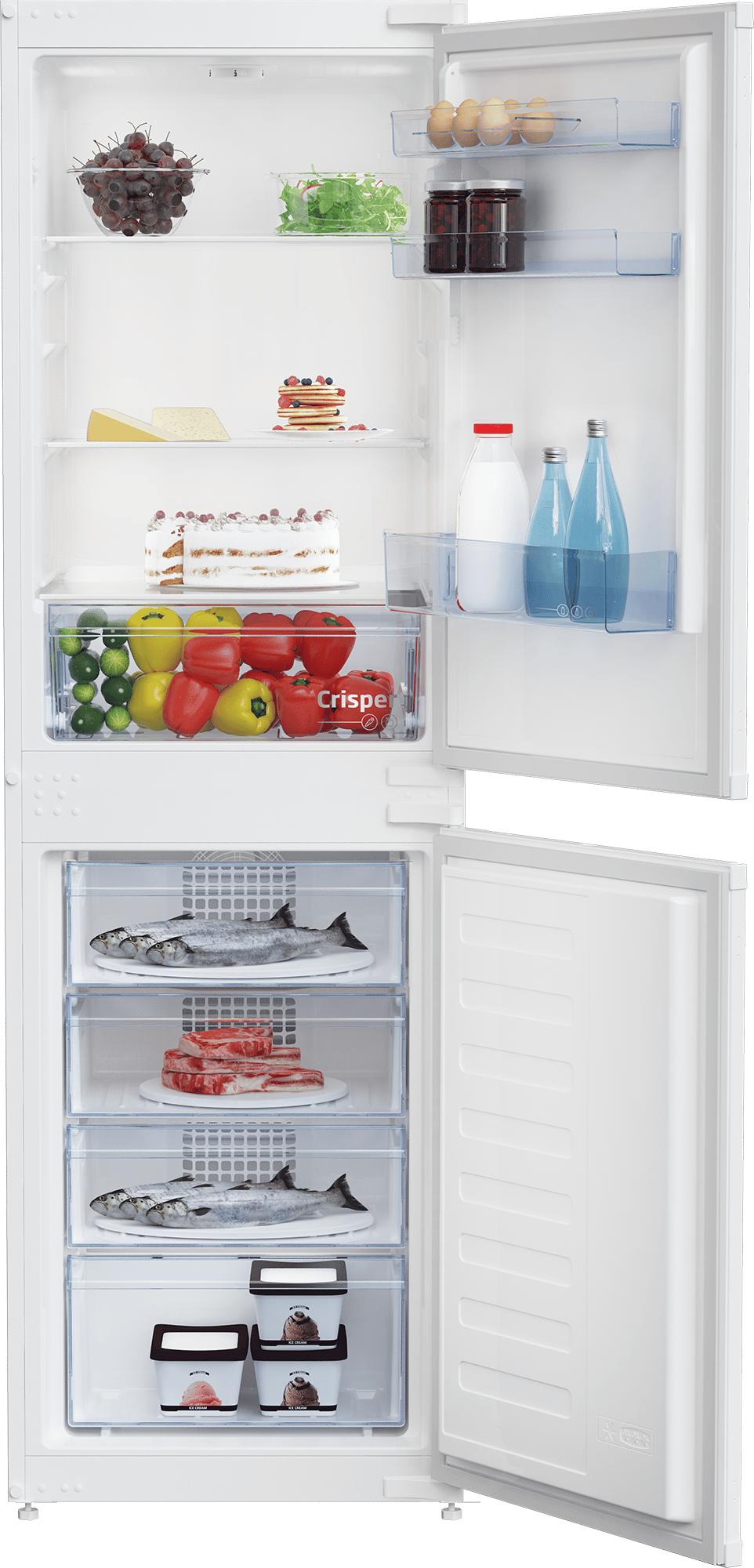 Integrated Frost Free Fridge Freezer with Freezer Guard BCFD450 | Beko UK