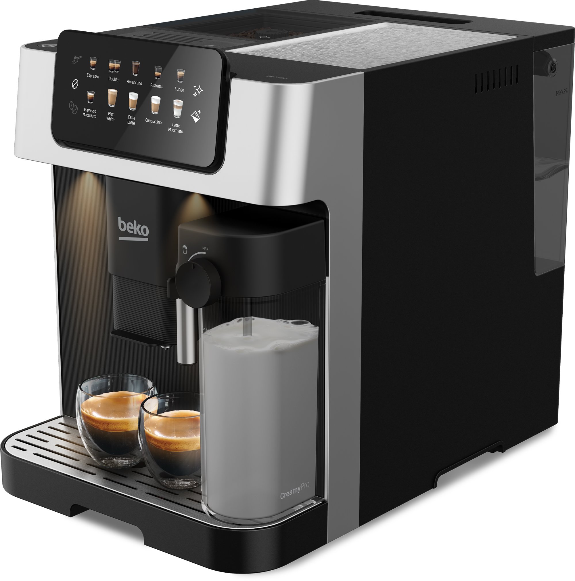CaffeExperto Bean To Cup Coffee Machine with Integrated Milk Jug ...