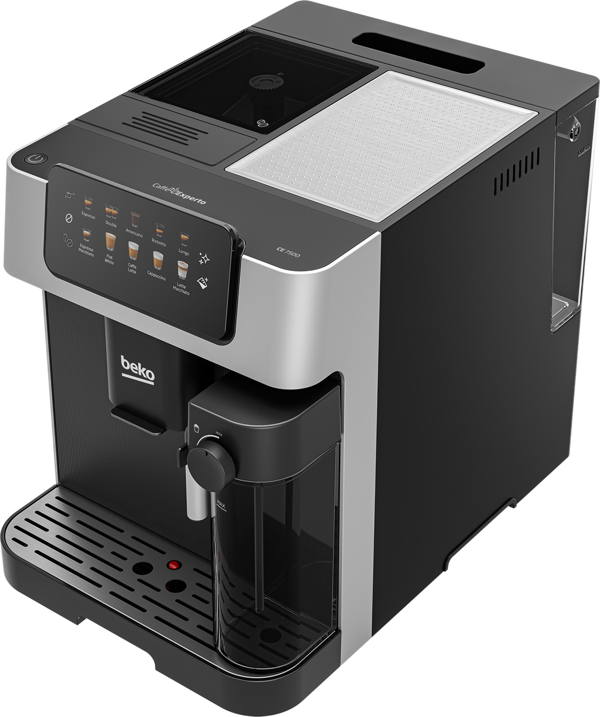 CaffeExperto Bean To Cup Coffee Machine with Integrated Milk Jug ...