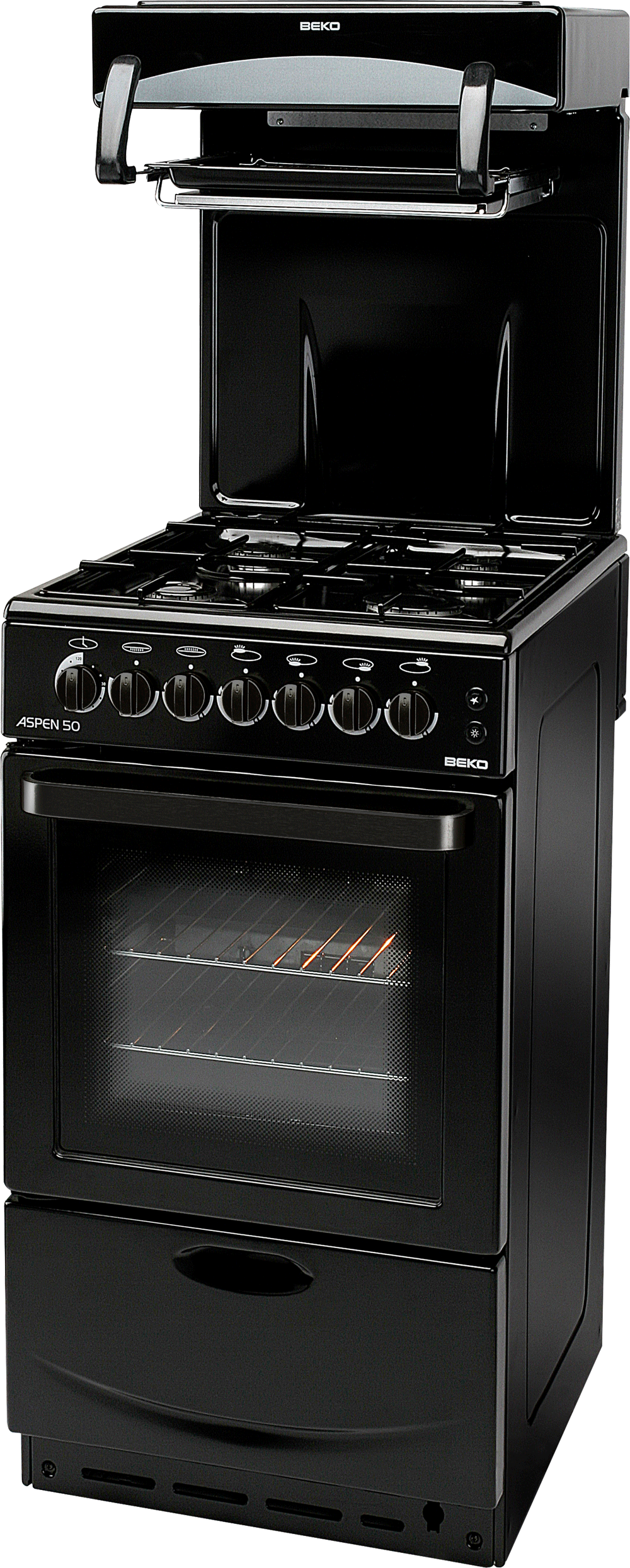 50cm High Level Gas Cooker BA51NE | Beko UK