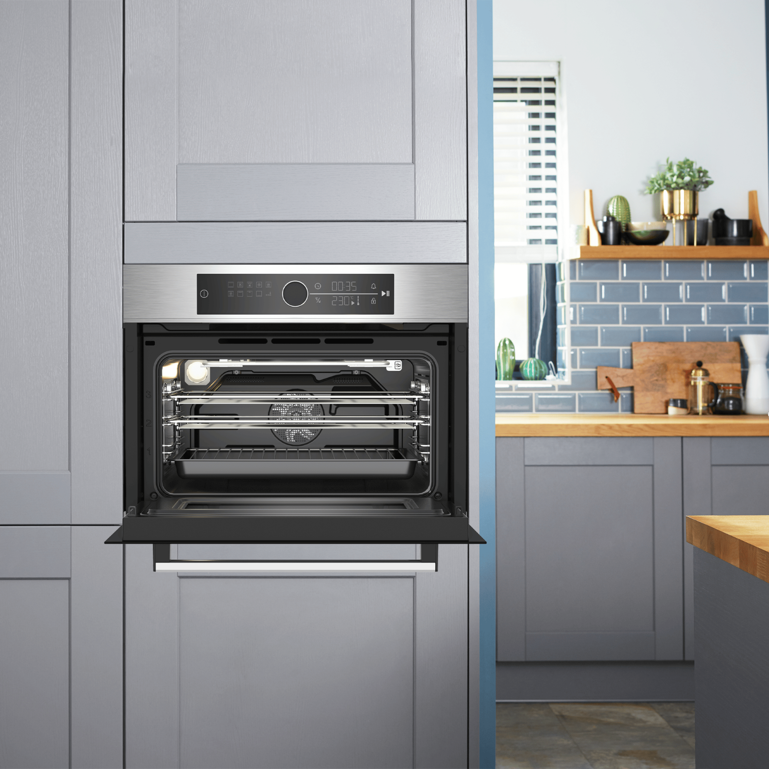 45cm Built-In Compact Multi-Function Oven Microwave BBCW12400 | Beko UK