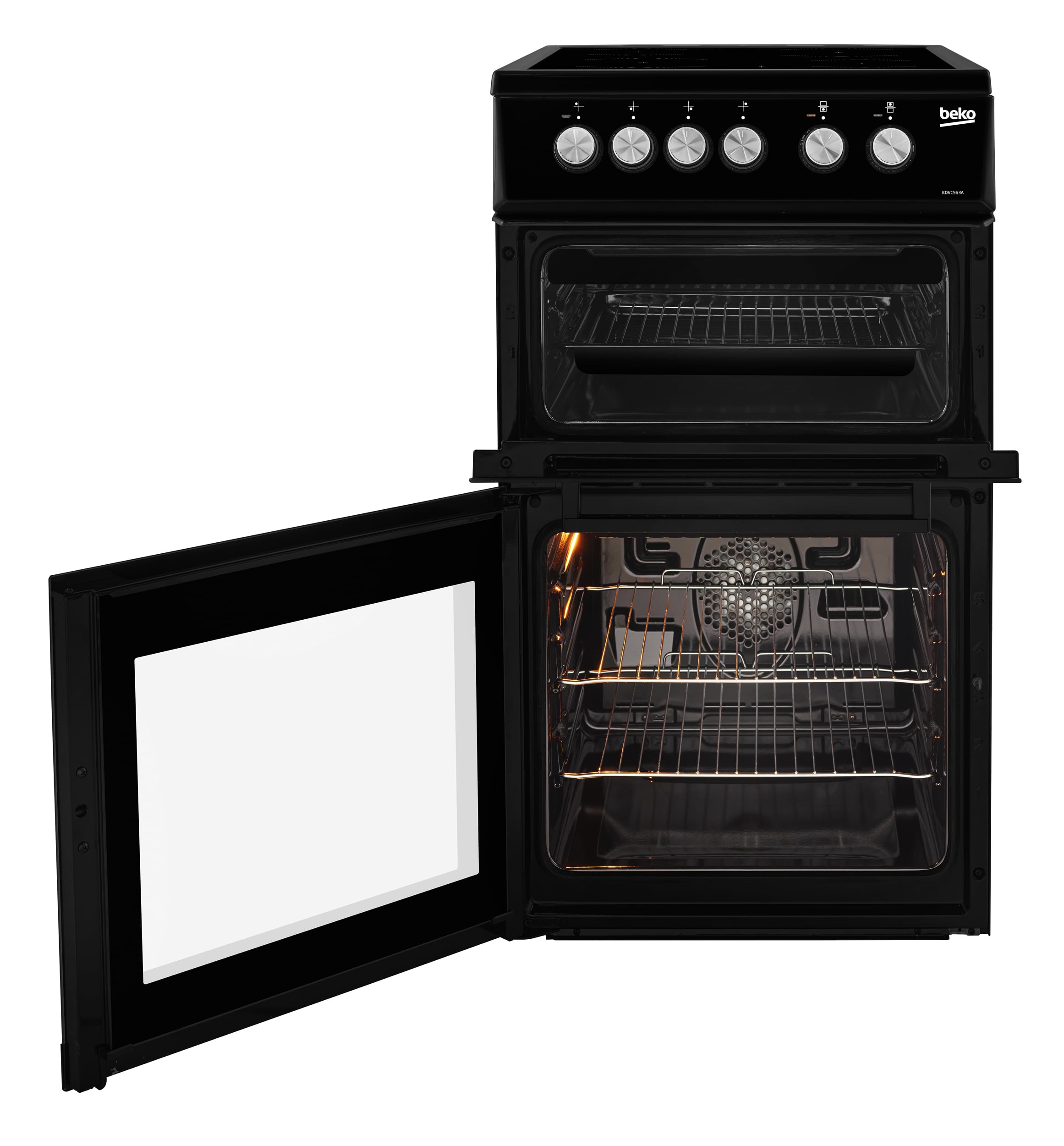 50cm Double Oven Electric Cooker KDVC563A | Beko UK