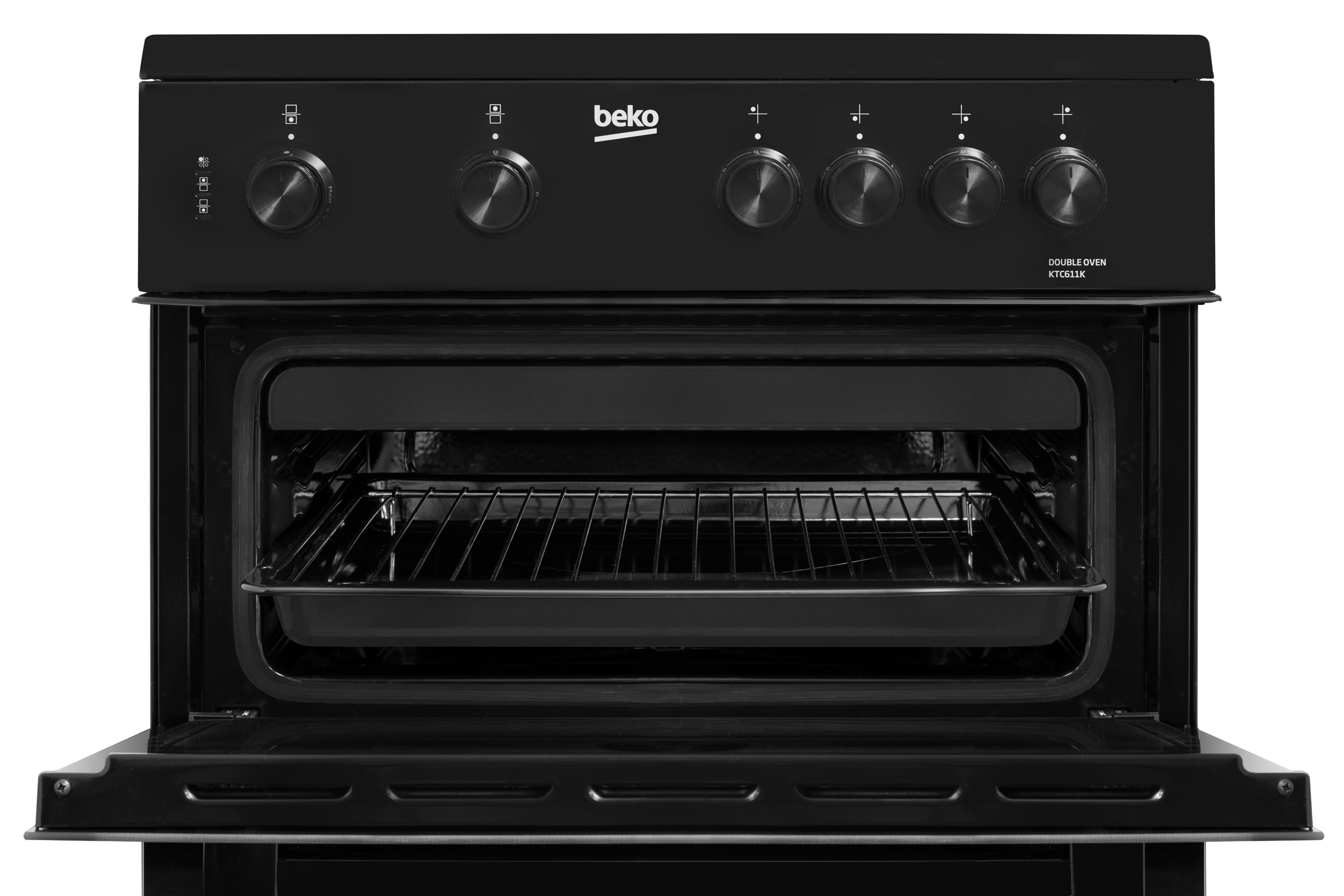 60cm Twin Cavity Electric Cooker KTC611 | Beko UK