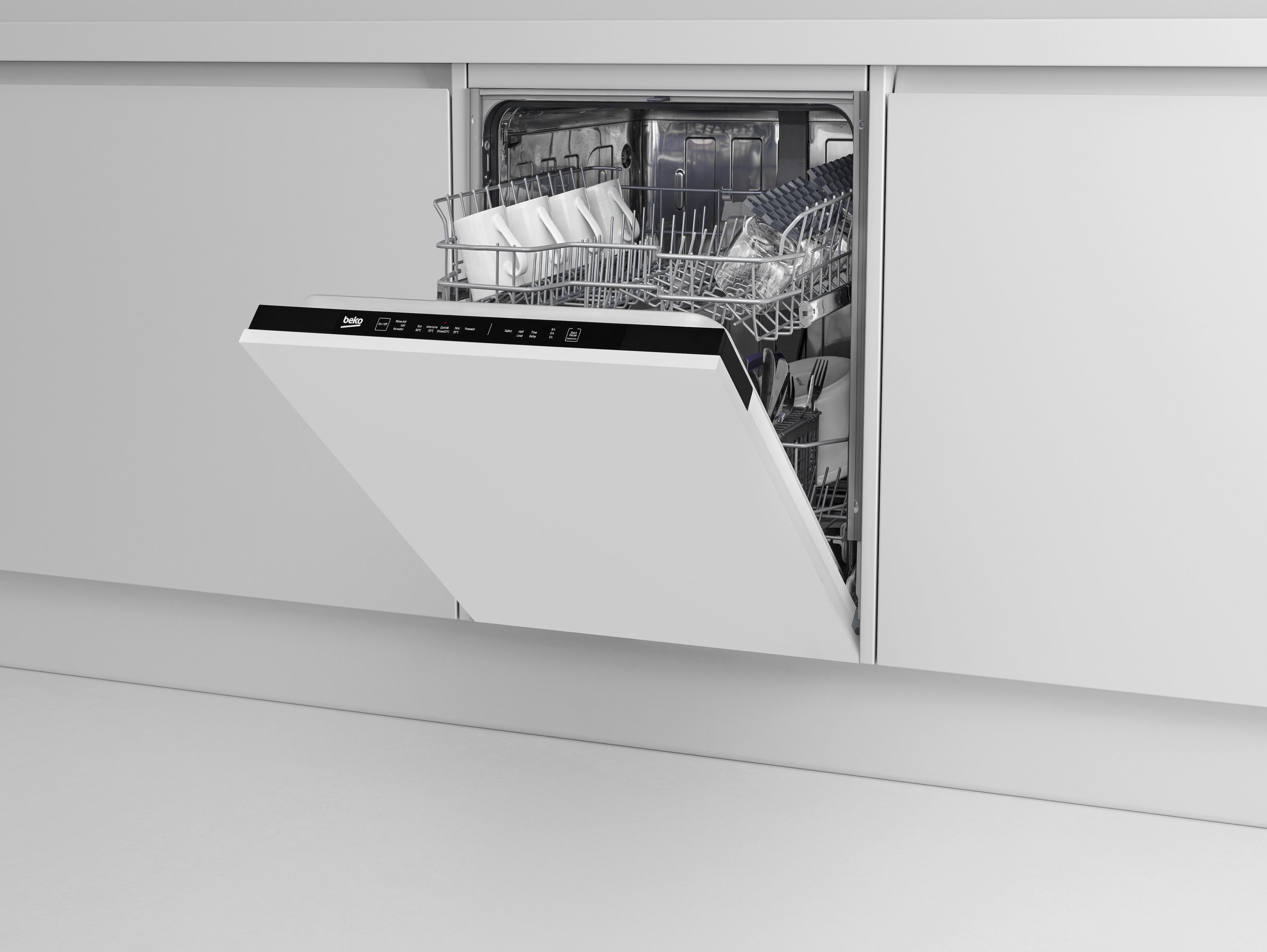 A+ Energy Rated Integrated Dishwasher with 5 Programmes DIN15X11 | Beko UK