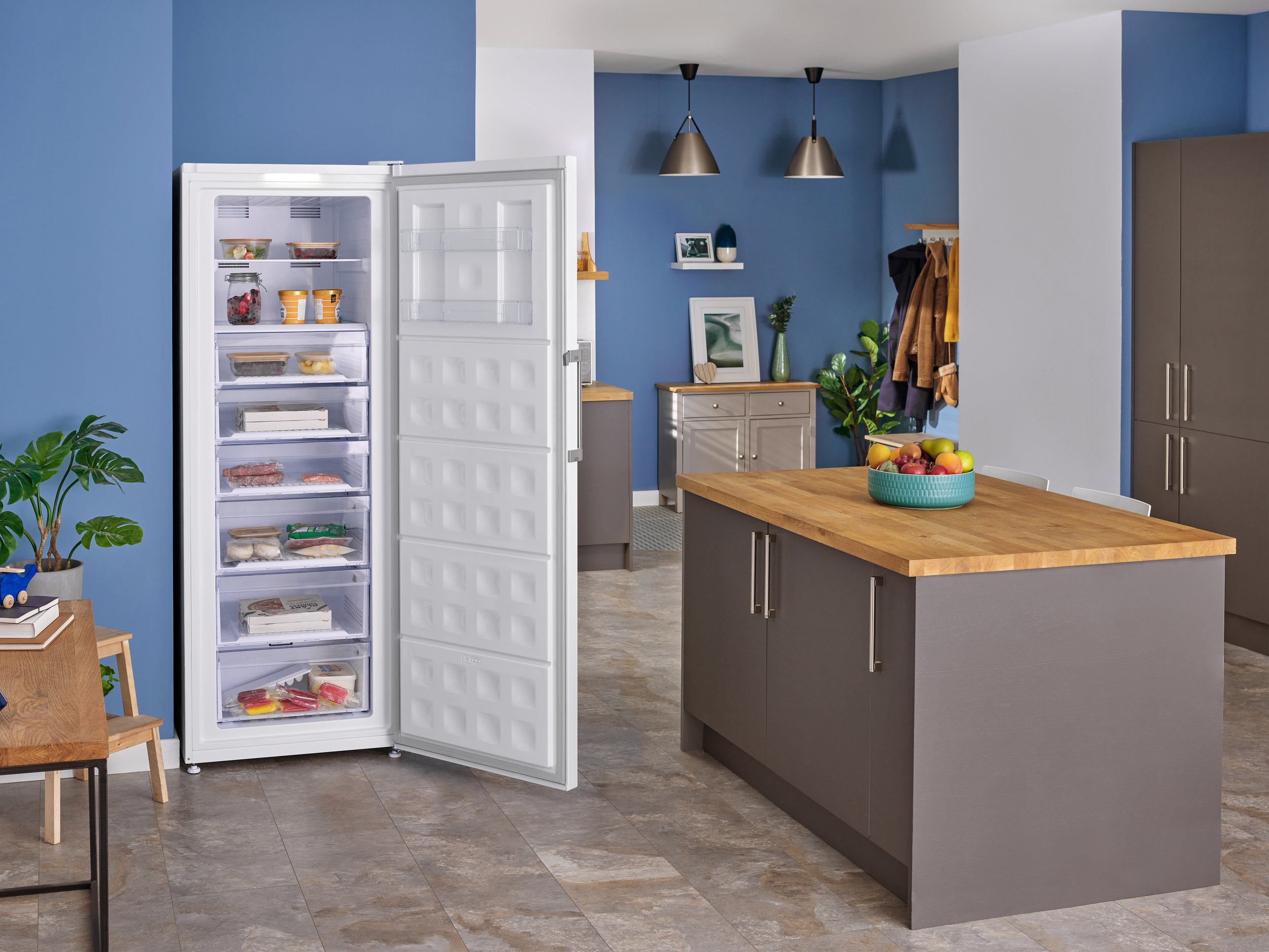 Freestanding Tall Frost Free Freezer with Freezer Guard FFEP3791 | Beko UK