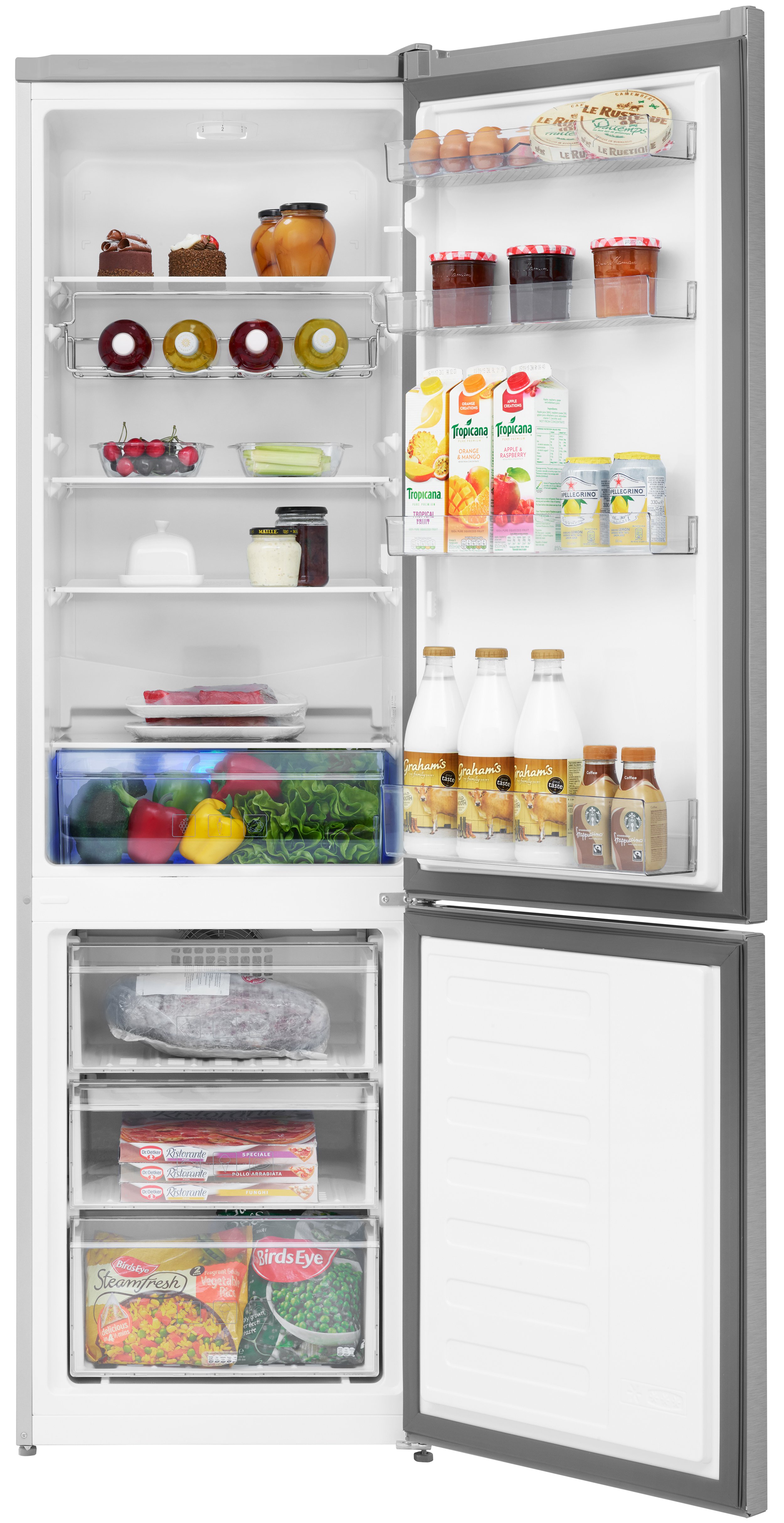 Frost Free Combi Fridge Freezer with Active Fresh Blue Light CFG15813 ...