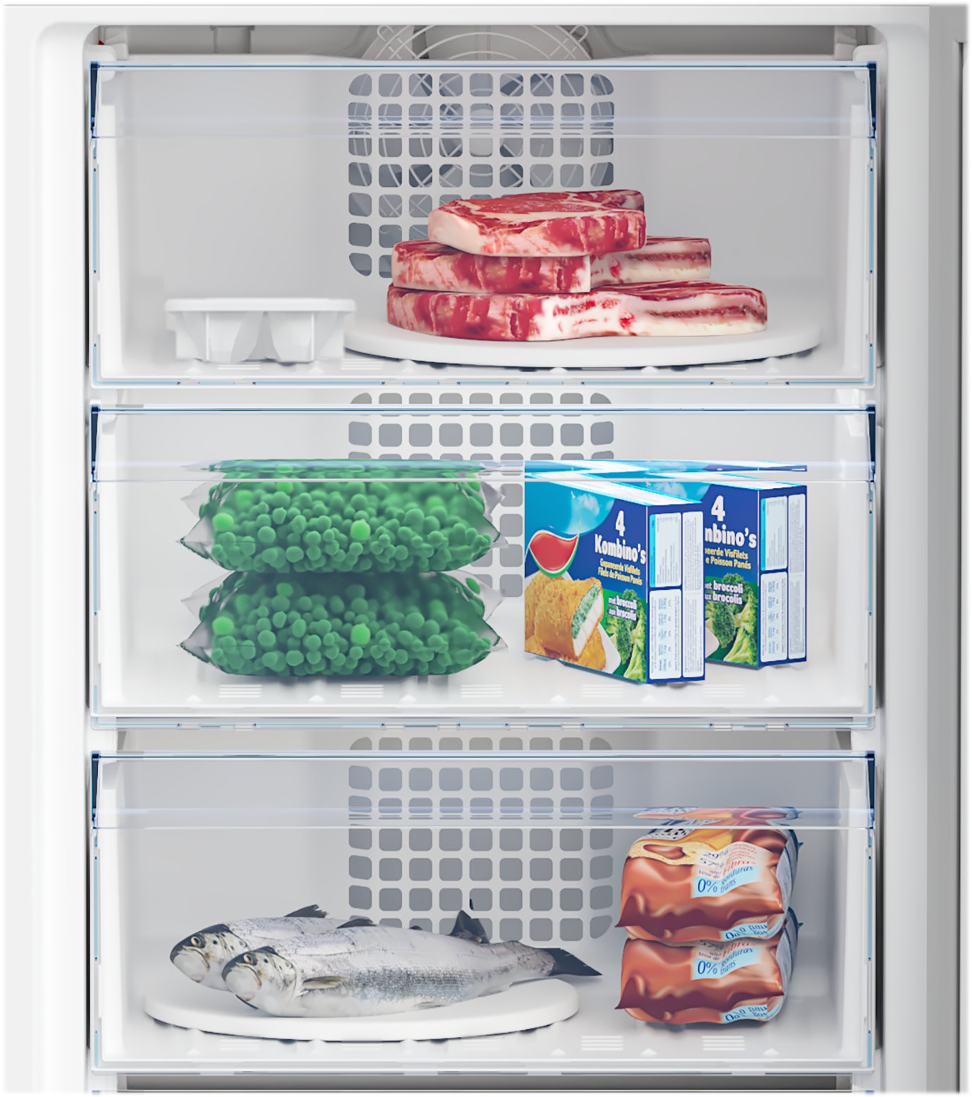 Freestanding Frost Free Fridge Freezer with Freezer Guard CCFM4582 ...
