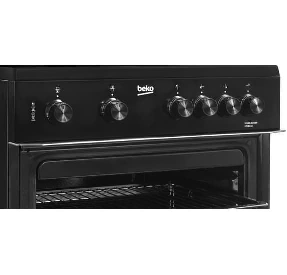 60cm Twin Cavity Electric Cooker KTC611 | Beko UK