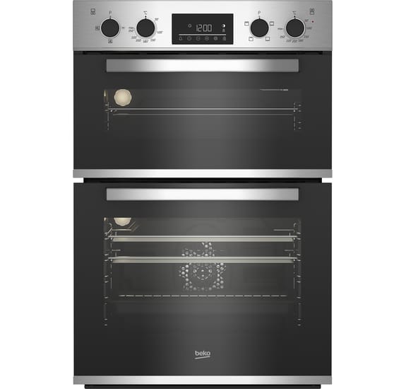 90cm Built-In Double Fan Oven with SteamShine™ Cleaning CDFY22309 | Beko UK