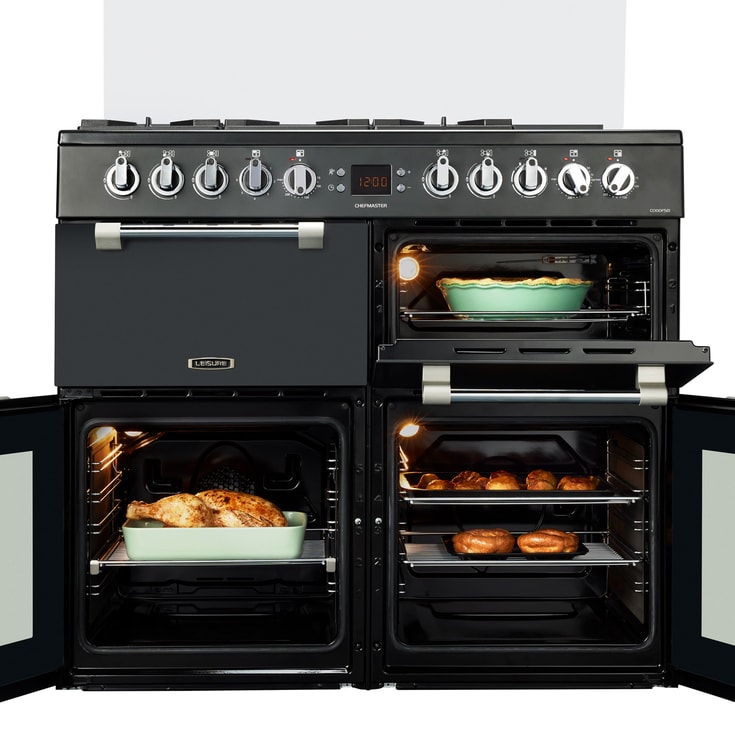 100cm Dual Fuel Range Cooker | Chefmaster CC100F521 | Leisure